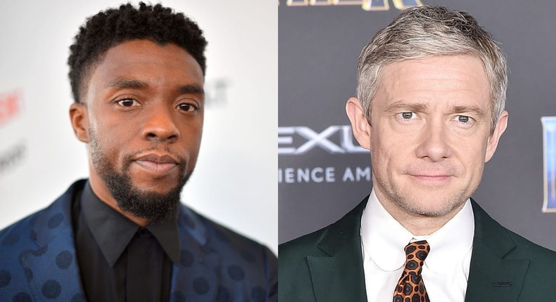 Martin Freeman couldn't believe no one at Marvel knew Chadwick Boseman ...
