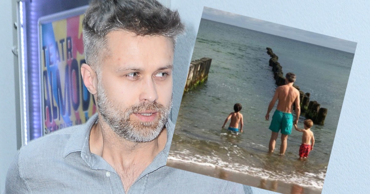 Maciej Zakościelny zabrał synów nad morze. Jednym zdjęciem wywołał ... Maciej Zakościelny zabrał synów nad morze. Jednym zdjęciem wywołał ...