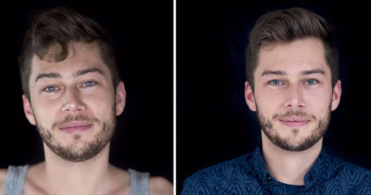 These photos show how your face changes from 7 a.m. to 7 p.m ...
