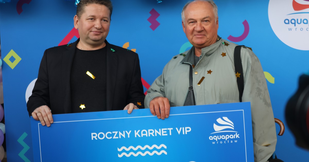 Półtoramilionowy gość w aquaparku. Dostał roczny karnet VIP