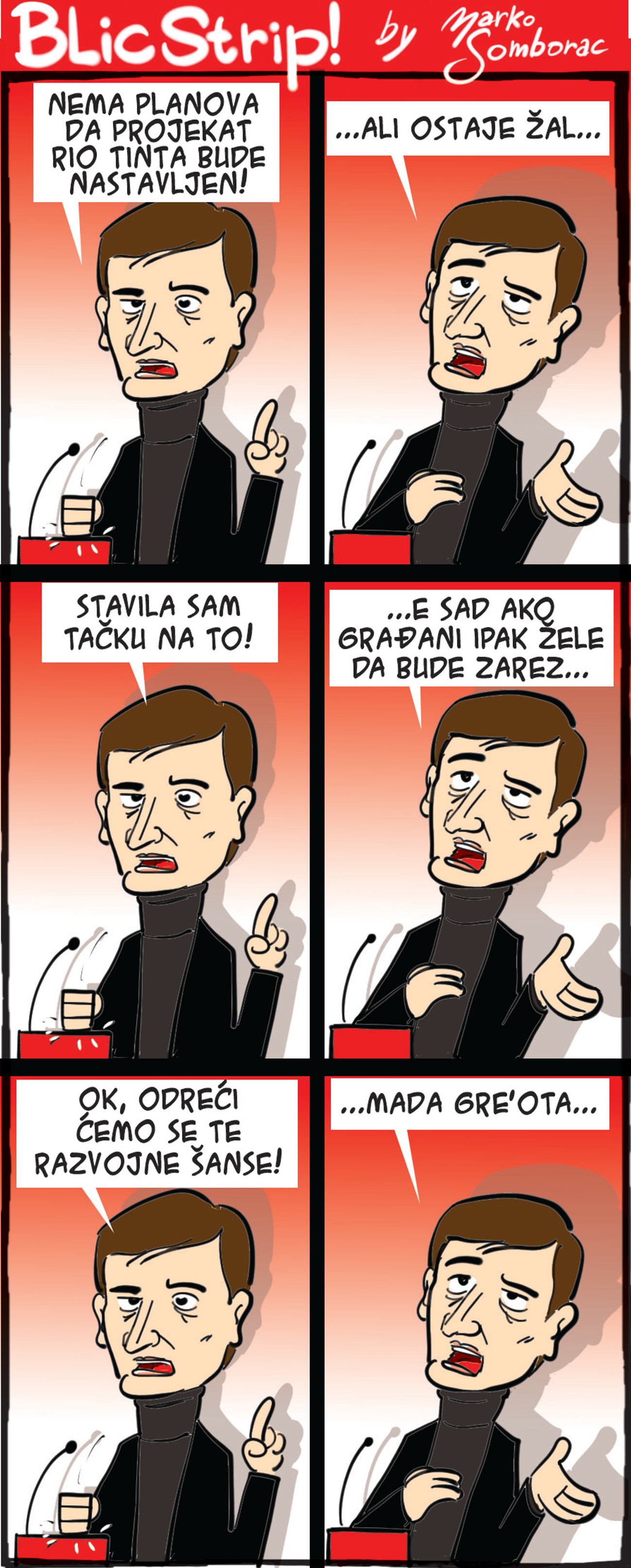 BLIC STRIP Crta i piše: Marko Somborac - Blic