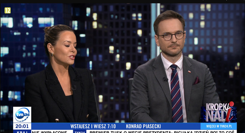 Ostre starcie w "Kropce nad i". Monika Olejnik: ja sobie tego nie życzę - Plejada.pl