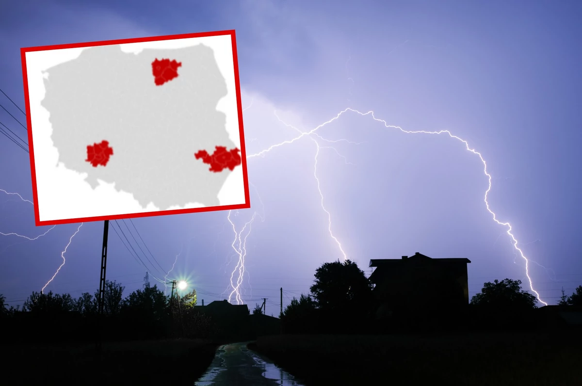 Burze i intensywne opady deszczu i gradu. Alert RCB dla trzech województw - Dziennik.pl