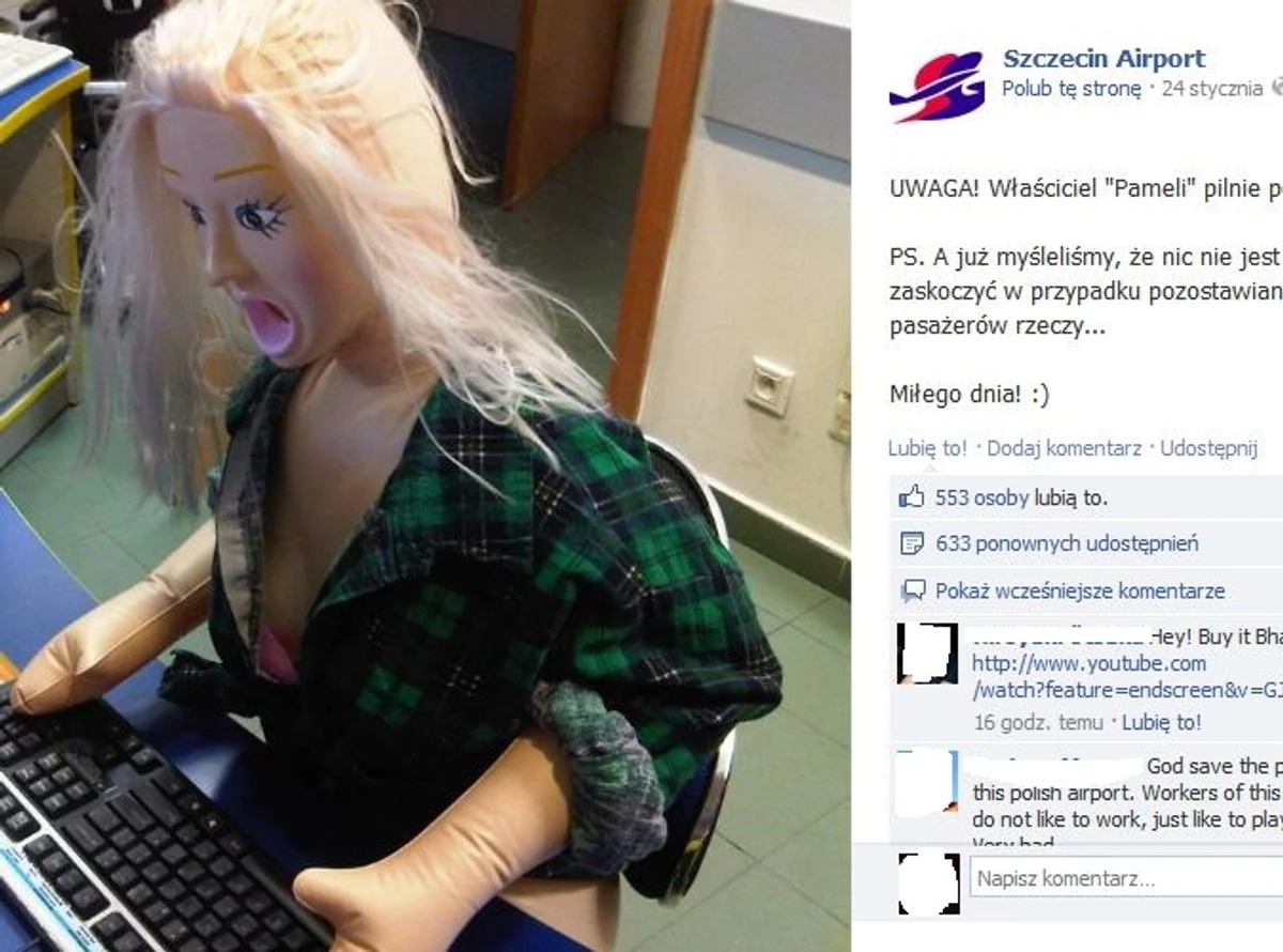 Lotnisko w Szczecinie szuka właściciela wstydliwej zguby - Dziennik.pl Lotnisko w Szczecinie szuka właściciela wstydliwej zguby - Dziennik.pl