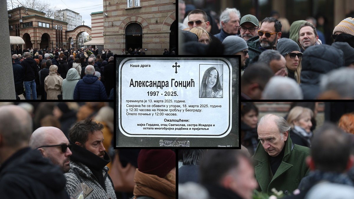 Sahrana ćerke Buleta Goncića: Porodica u kapeli prima saučešće, stigli ...