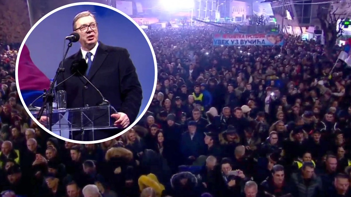 Jagodina, SNS miting: Vučić predstavlja novi pokret - Blic