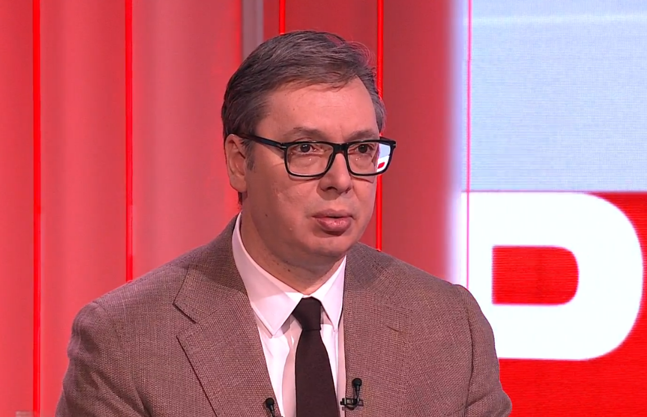 Predsednik Srbije Aleksandar Vučić na TV Prva - Blic