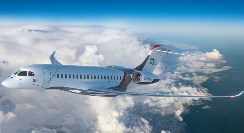 Dassault's new $75 million private jet with the largest cabin of its ...
