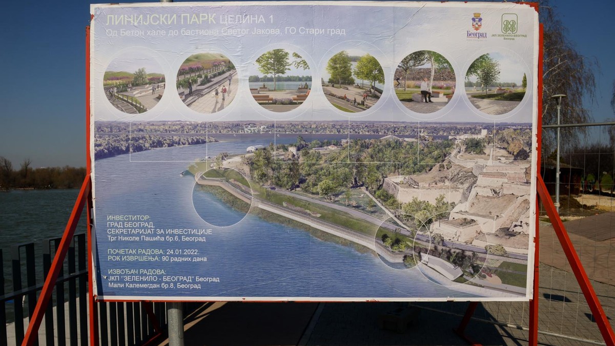 Linijski park jedno od najvećih ulaganja u javne površine - Blic