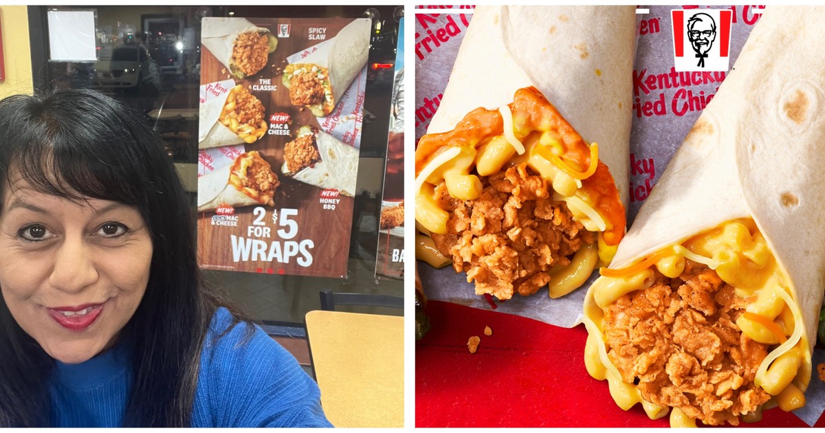 I tried KFC's new chicken wraps, including a spicy mac and cheese. The ...