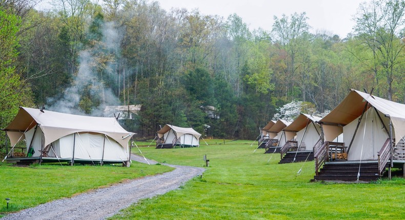 Why I preferred sleeping in a glamping tent over cozy cabins during my ...