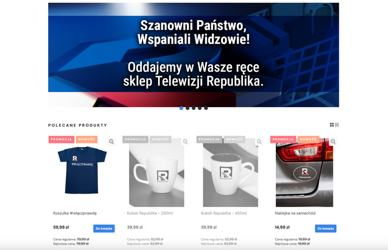 TV Republika otworzyła sklep. Przypinka z logo stacji warta prawie 90 ...