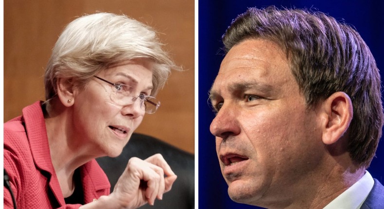 Elizabeth Warren and Ron DeSantis agree on one way student-loan ...