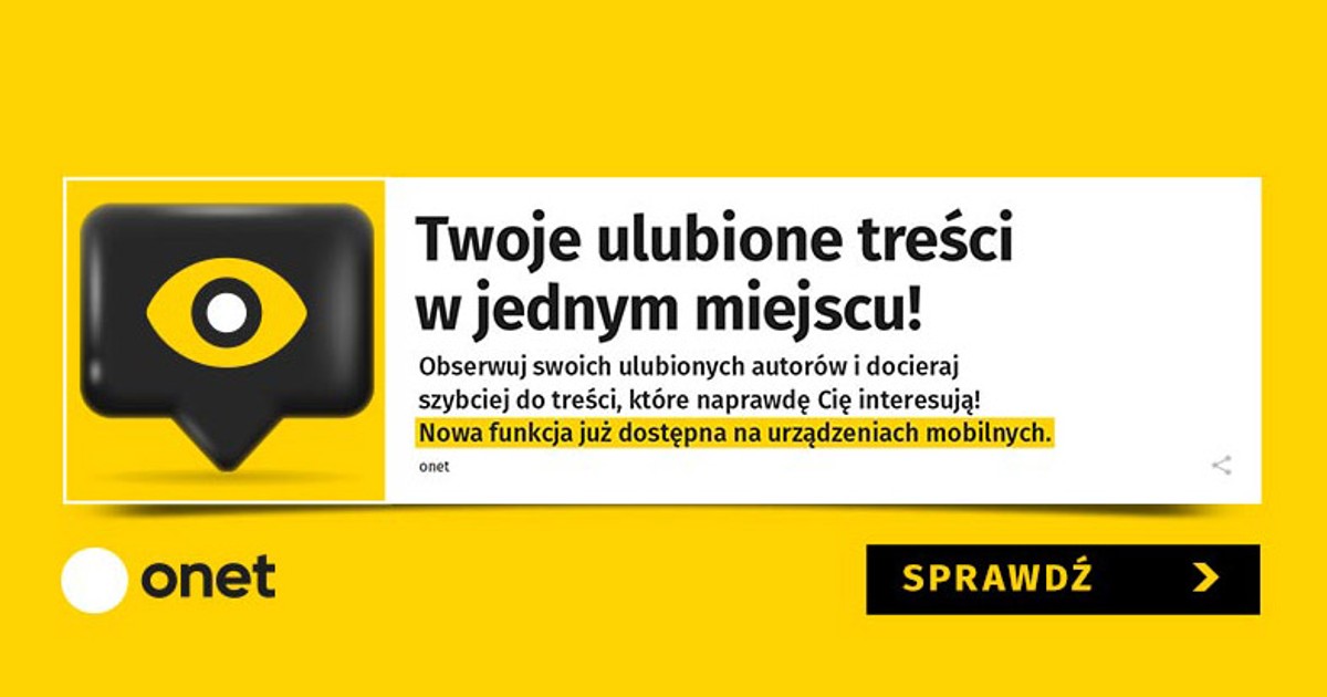 Nowa funkcja w Onecie. Nie pominiesz ani jednego artykułu ulubionego ...