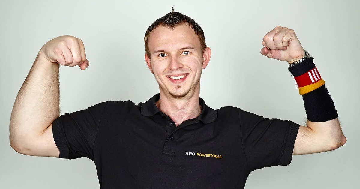 Matthias Schlitte - człowiek o nadludzkiej sile! - Facet