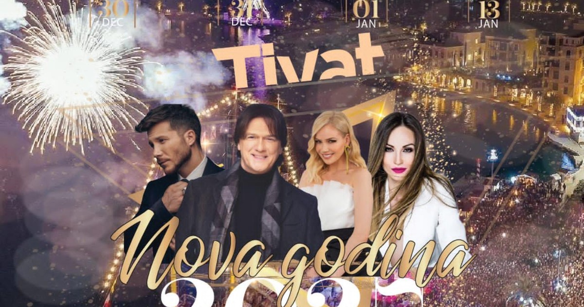 Nova godina u Tivtu: Raspored nastupa za praznike na rivi - Blic