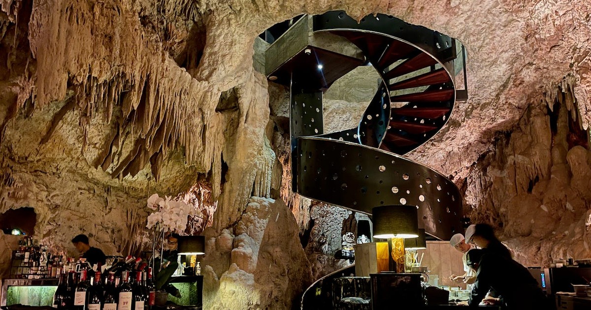 I spent $135 to have dinner in a cave in Bali. The food was delicious ...