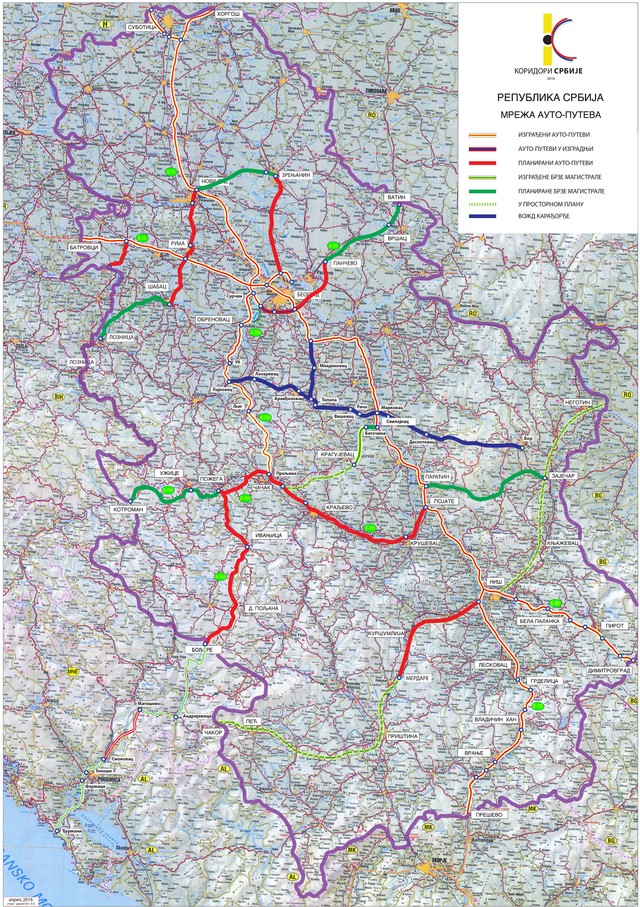 ISTRAŽUJEMO Širi se MREŽA AUTOPUTEVA u Srbiji, u planu još 16 novih ...