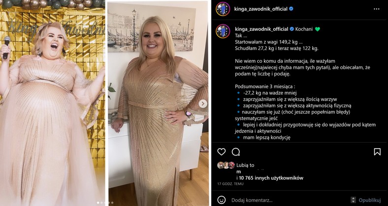 Kinga Zawodnik schudła prawie 30 kg. Oto sekret jej metamorfozy - Plejada.pl
