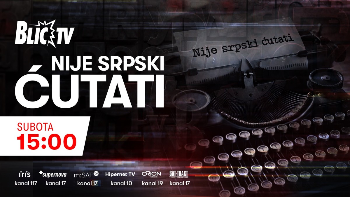 Emisija "Nije srpski ćutati" ponovo na malim ekranima: Svake subote u 15h na Blic televiziji - Blic