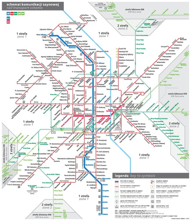 Nowe mapy i naklejki w warszawskim metrze. Już z drugą linią - Wiadomości