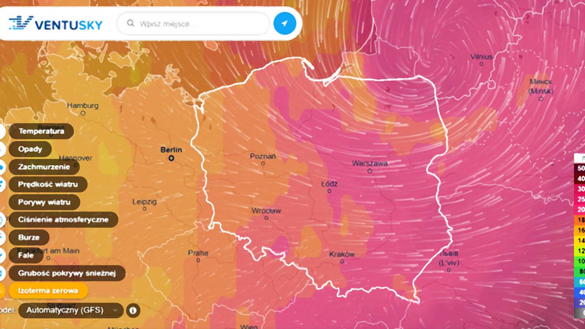 Ventusky najlepsza aplikacja pogodowa. Sprawdź czy będzie padać - Noizz