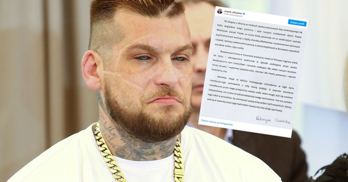 Popek przebywa w szpitalu psychiatrycznym. Partnerka wydała ...