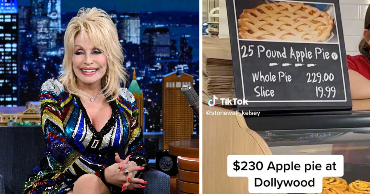 A TikToker shocked viewers filming a $229 apple pie at Dolly Parton's ...