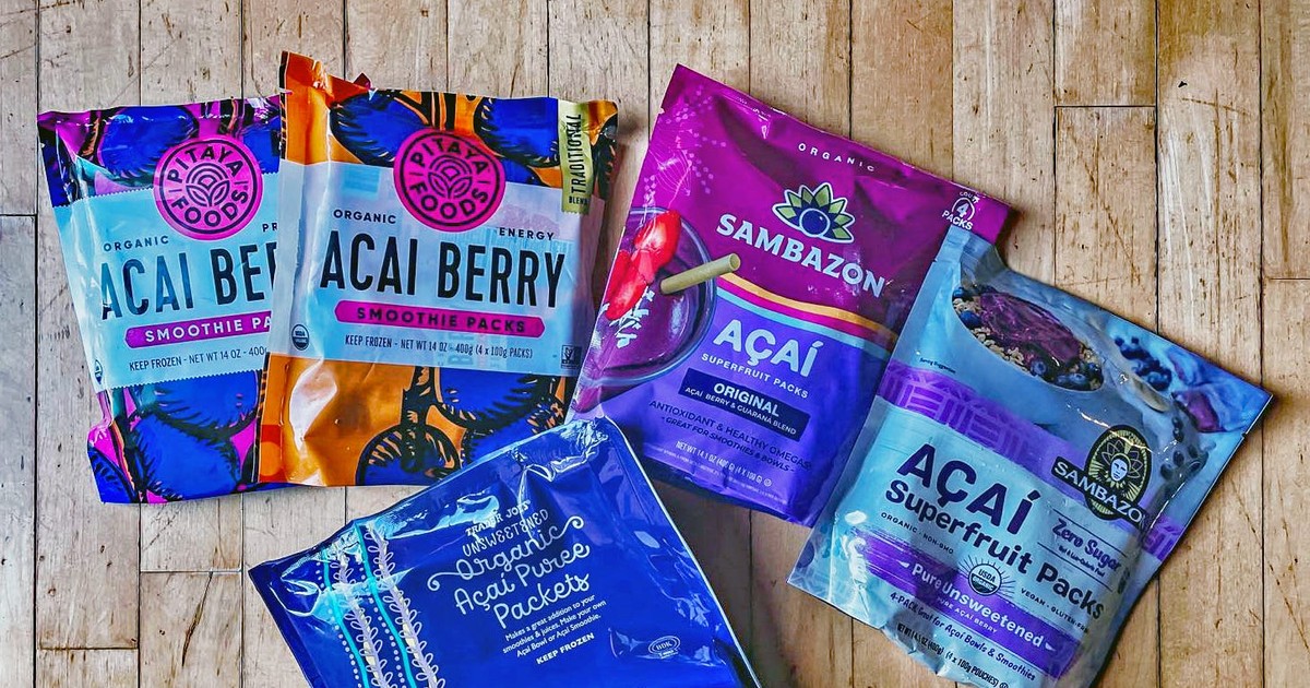 I tried 5 frozen acai packs from the grocery store to see which ...