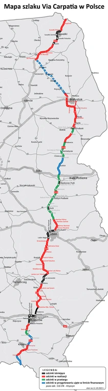 Via Carpatia: droga S19 Lasy Janowskie - Zdziary gotowy i do użytku