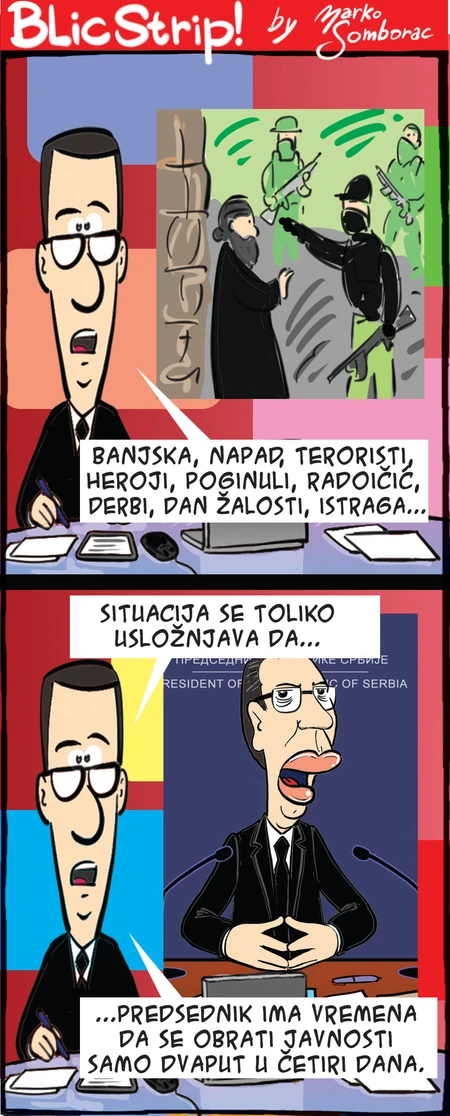 BLIC STRIP Crta i piše: Marko Somborac - Blic