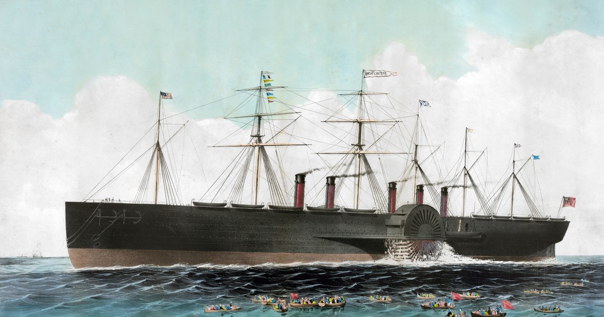 Największy parowiec świata miał budzić podziw, a jedyne co przyniósł to ...