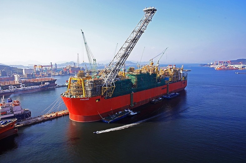 Prelude to największa jednostka pływająca na świecie. Ma wyporność ...