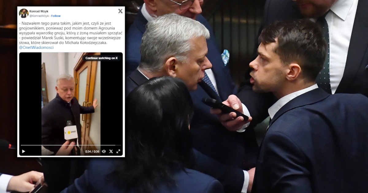 Marek Suski nazwał Michała Kołodziejczaka "gnojownikiem". Tak się ...