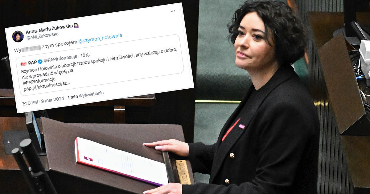 Anna Maria Żukowska wulgarnie do Szymona Hołowni. Każe mu "wy******lać"