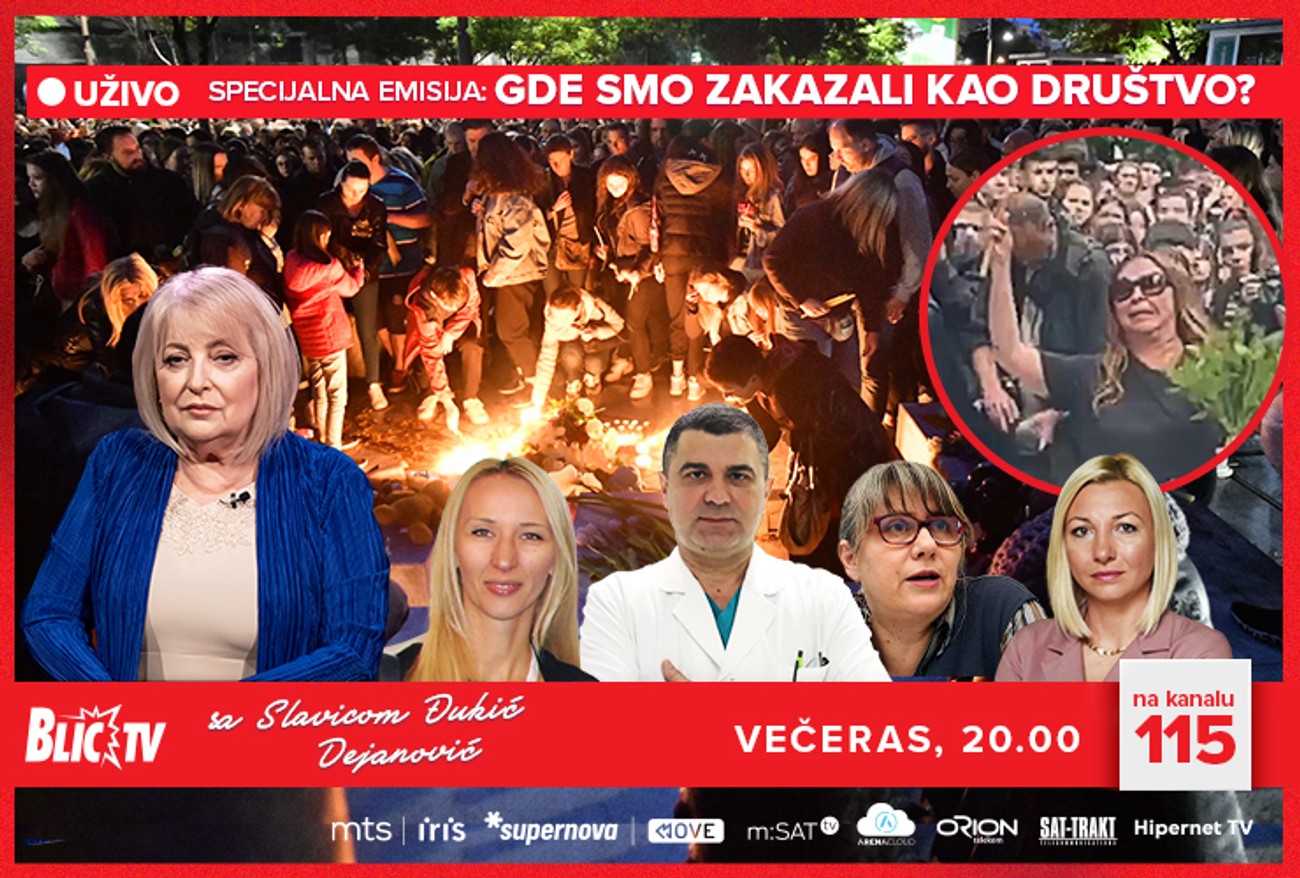 Specijalna emisija sa Slavicom Đukić Dejanović na Blic TV - Blic