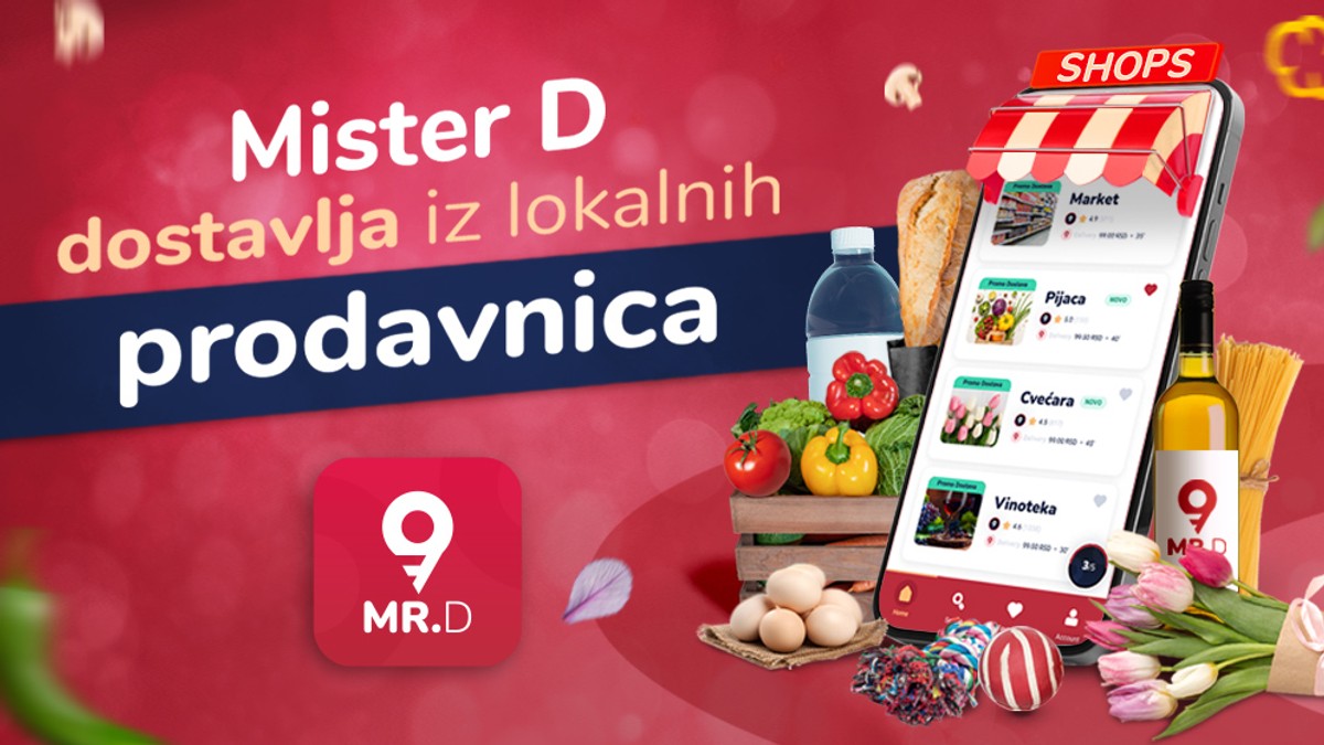 Mister D od sada dostavlja i iz prodavnica i apoteka - Blic