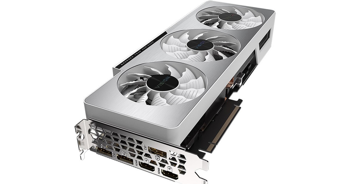Gigabyte GeForce RTX 3080 Vision OC 10G - stylowa karta dla fanów bieli