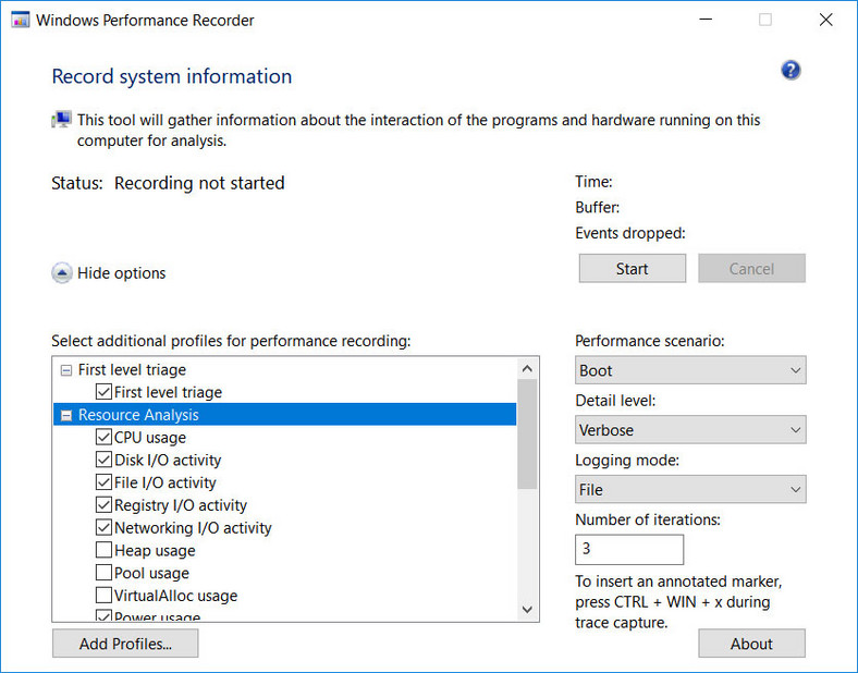 Windows Performance Recorder i Analyzer - jak wykonać analizę procesu ...
