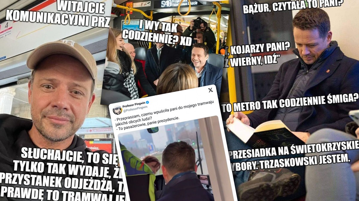 Memy z Rafałem Trzaskowskim w warszawskiej komunikacji. Bez litości [MEMY]