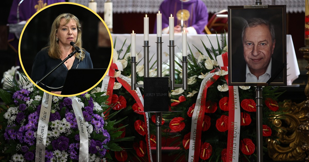 Dorota Segda zabrała głos na pogrzebie Stuhra. Z trudem powstrzymywała ...