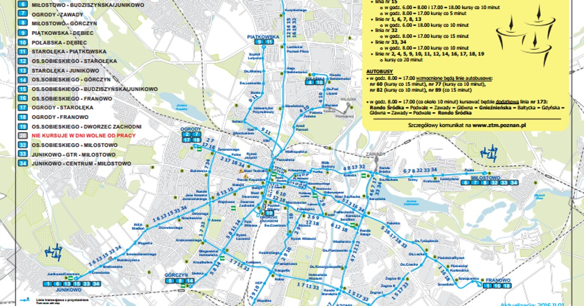 Wszystkich Świętych w Poznaniu: wzmocnienie transportu publicznego ...