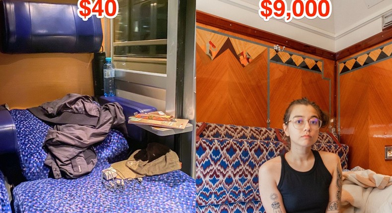 I've taken overnight train rides ranging from $40 to $9,000 a ticket ...