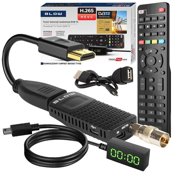 Miniaturowy dekoder DVB-T2 z Biedronki w promocji. Taniej niż w innych ...