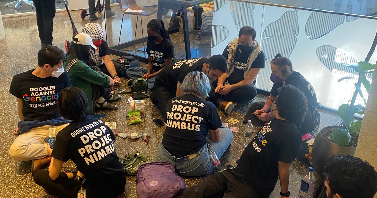 Google fired 28 employees for staging in-office protests against the ...