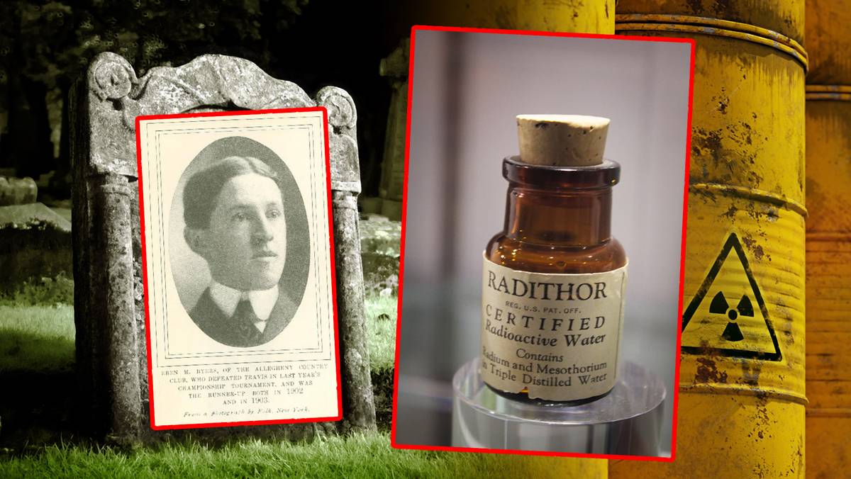 Pił napromieniowaną wodę, aż odpadła mu szczęka. Myślał, że to lek