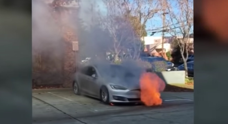 A Tesla Model S reportedly bursts into flames twice after getting a ...