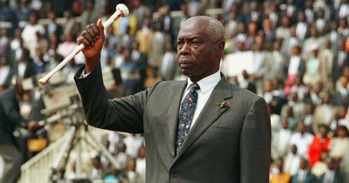 Raymond Moi hands over Mzee Moi's symbolic rungu to younger brother ...