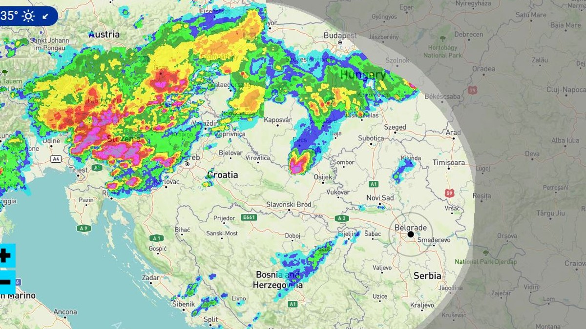 Novo RHMZ upozorenje: U naredna dva sata stiže osveženje u pojedinim ...
