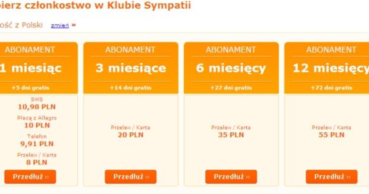 Nowa usługa płatności w Sympatia.pl - Sympatia Porady